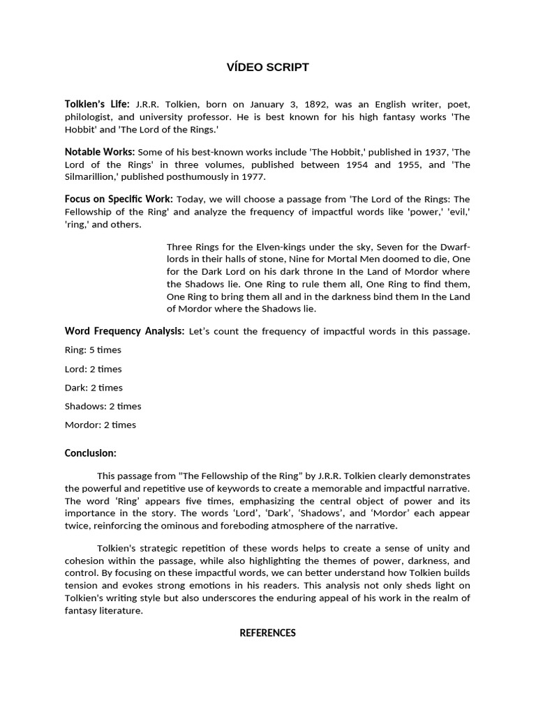 Analyzing Key Themes in Tolkien's Work | PDF | J. R. R. Tolkien | The ...
