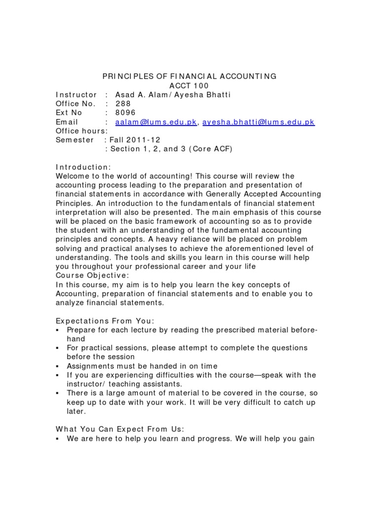 Principles of Financial Accounting: An Introduction to the Fundamentals ...