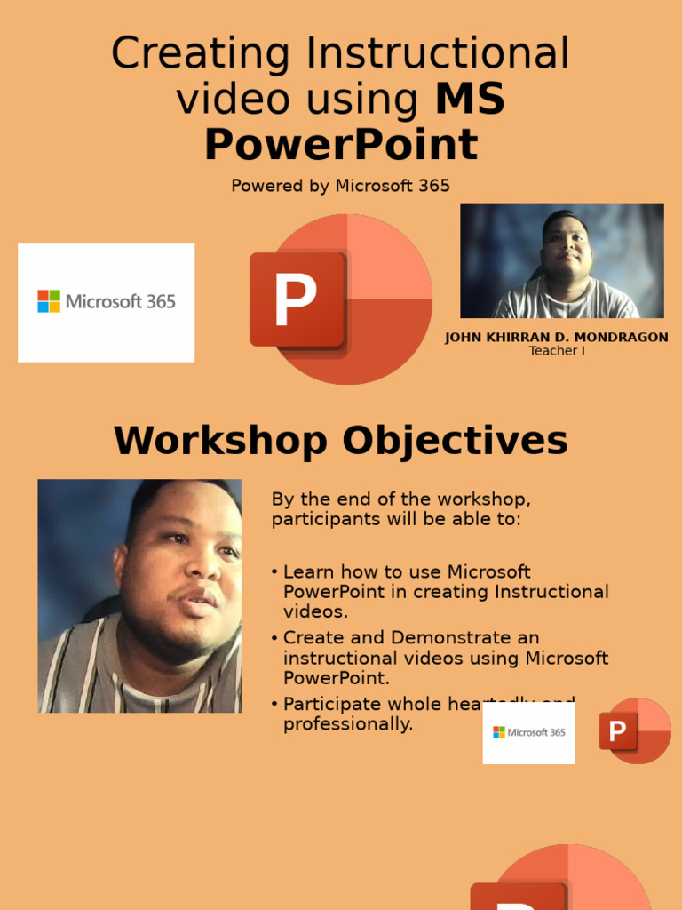 Creating Instructional Video Using MS PowerPoint | PDF