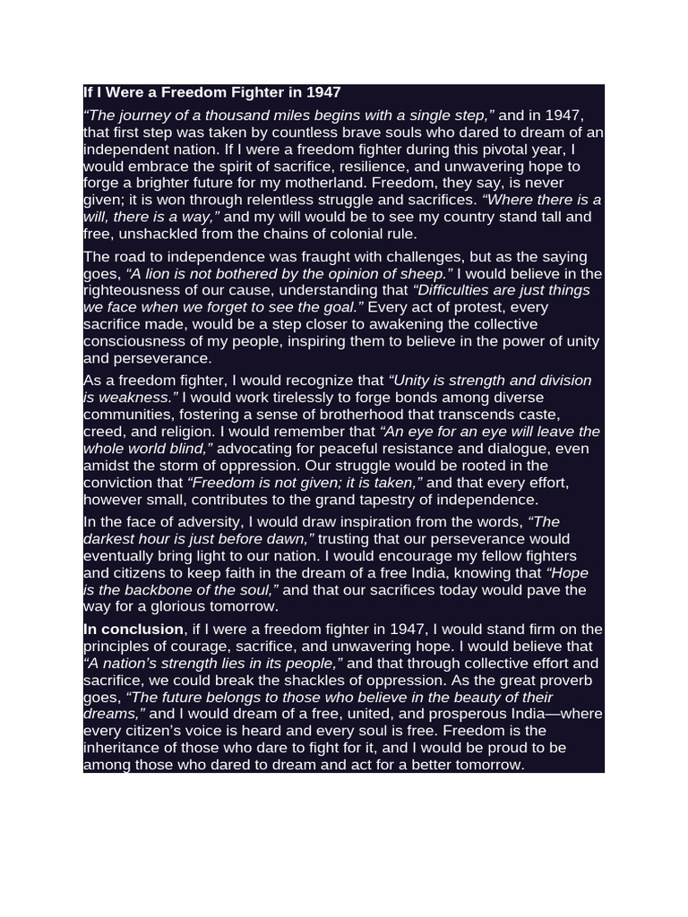 Freedom | PDF
