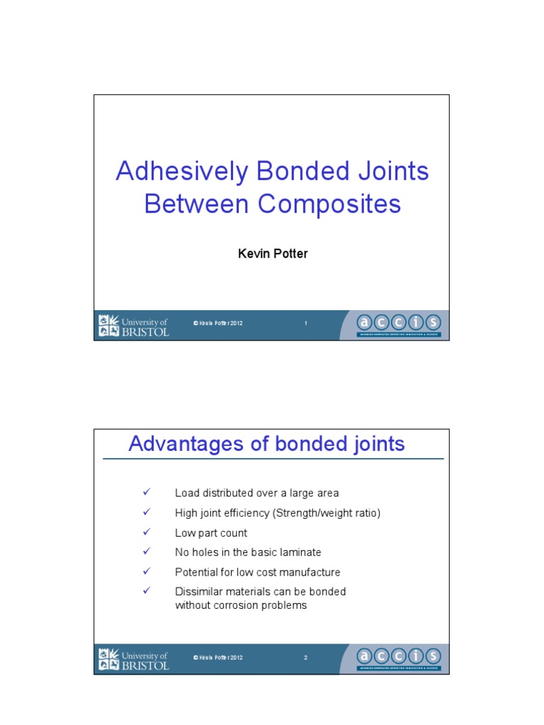 Bonded Joints Presentation | PDF | Adhesive | Strength Of Materials