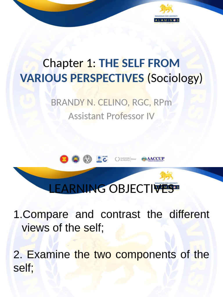 The Self From Various Perspectives Sociology | PDF | Self | Identity (Social Science)