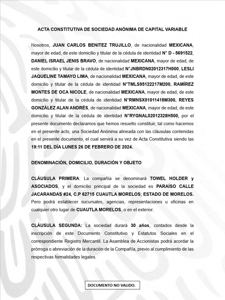FOV - Inscripcion - Copia Trabajo Contabilidad | PDF | Sociedad de ...