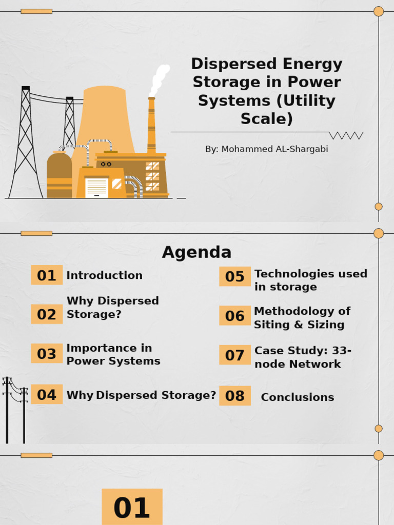 Dispearsed Storage Energy Utility Scale Presentation | PDF ...