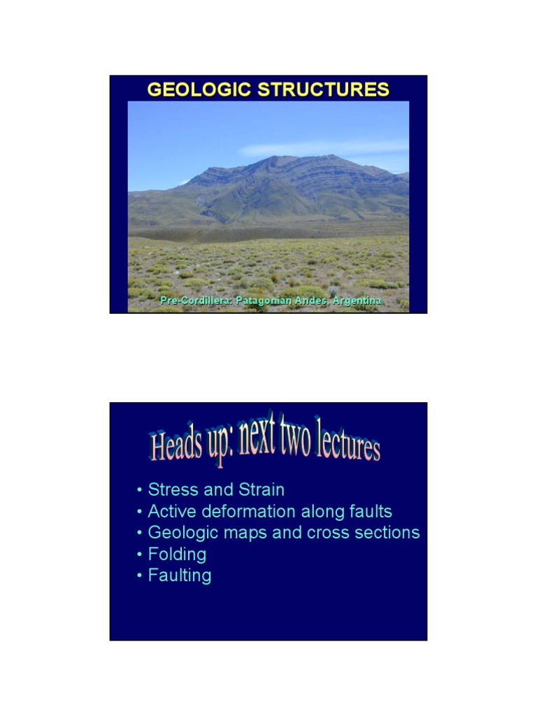 Geologic Structures at a Glance | PDF | Deformation (Engineering ...