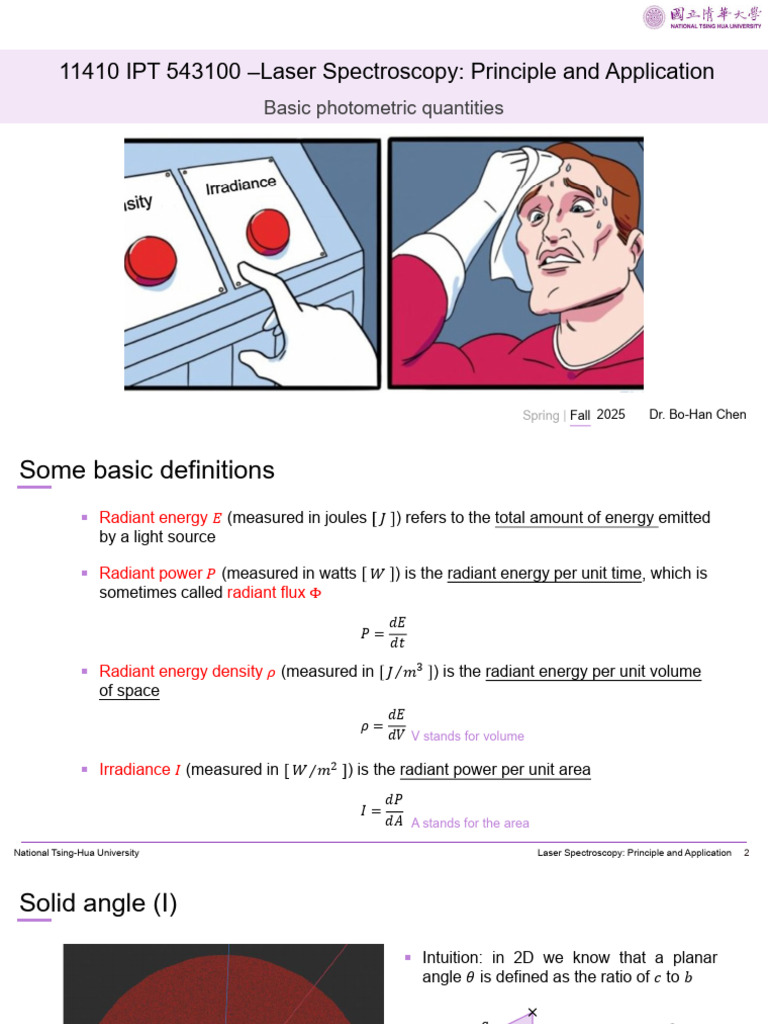 Laser Spectroscopy Fundamentals | PDF | Radiation | Applied And ...