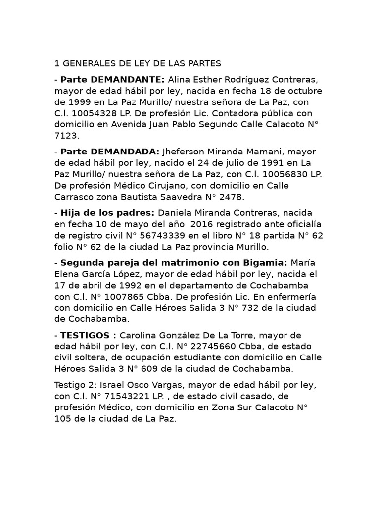 Parte Demandante | PDF