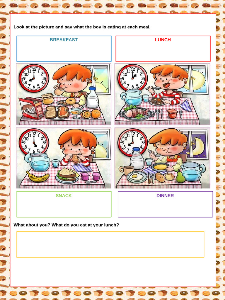 Food The Meals Fun Activities Games Icebreakers Oneonone Activiti 98097 ...