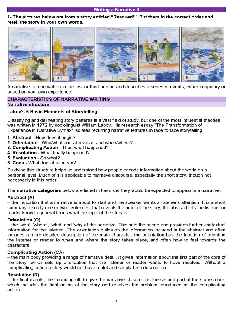 Narrative Writing Structure Explained | PDF | Narrative | Storytelling