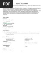 Sharda Resume 166 | PDF