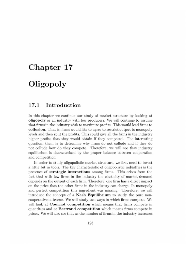 Oligopoly | PDF