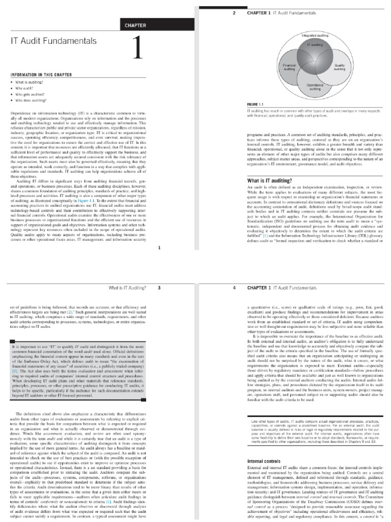 IT Audit Fundamentals | PDF
