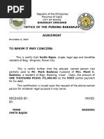 Brgy - Certification of Land Ownership | PDF