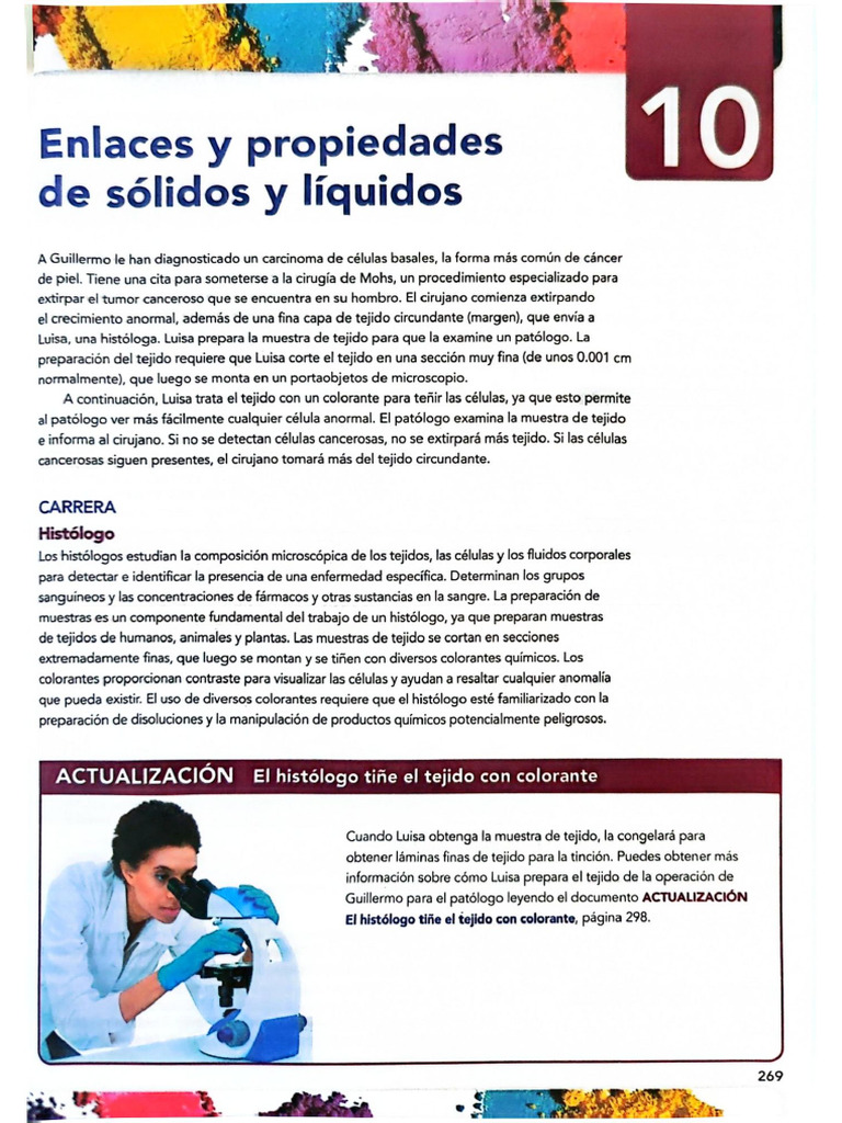 Capítulo10 Enlace y Propiedades de Sólidos y Líquidos | PDF