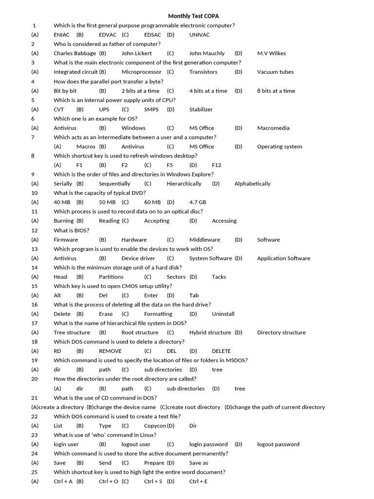 1which Is The First General Purpose Programmable Electronic Computer ...
