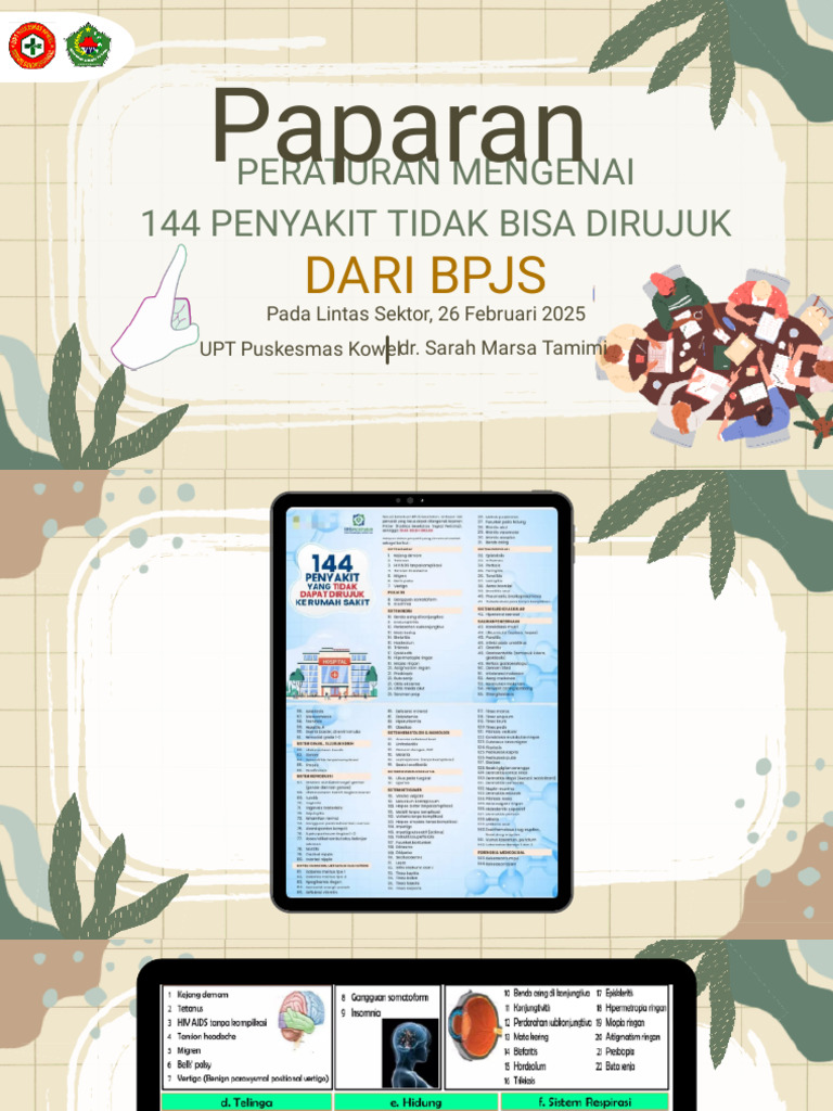 Sosialisasi PKG dan Rujukan Penyakit | PDF