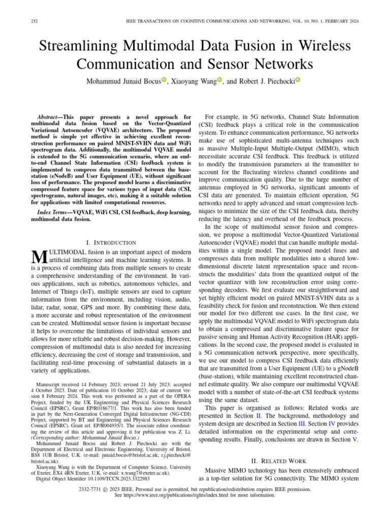 Streamlining Multimodal Data Fusion in Wireless Communication and ...