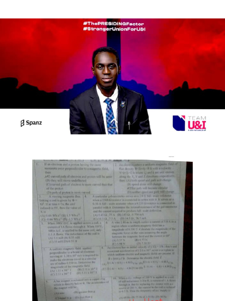 PHY 104 Past Questions Compiled | PDF