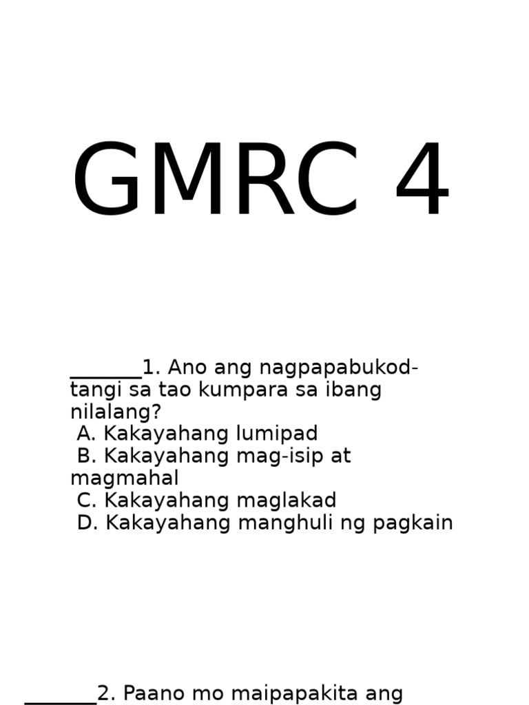 GMRC 4 | PDF | Paper | Water