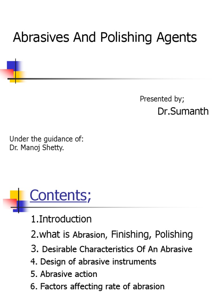 Abrasives & Polishing Agents Downloaded) | PDF | Abrasive | Aluminium Oxide