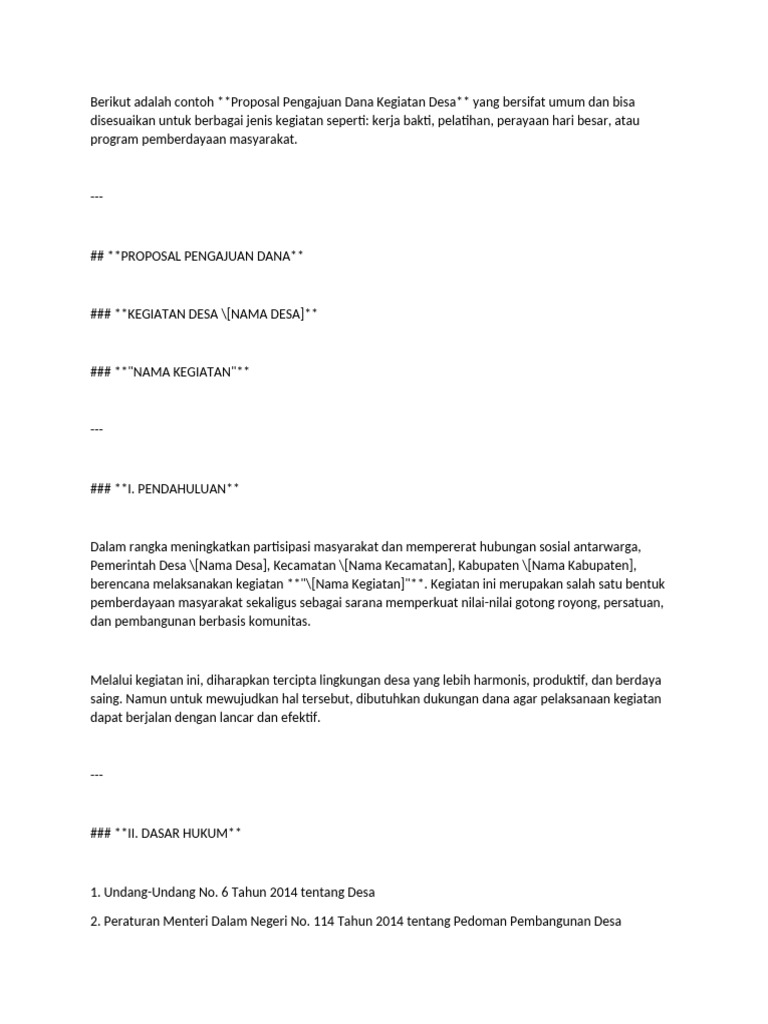 Contoh Proposal | PDF