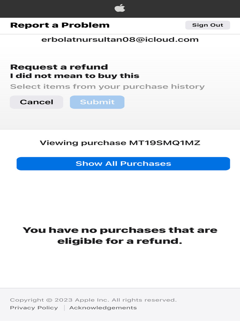 Report A Problem | PDF