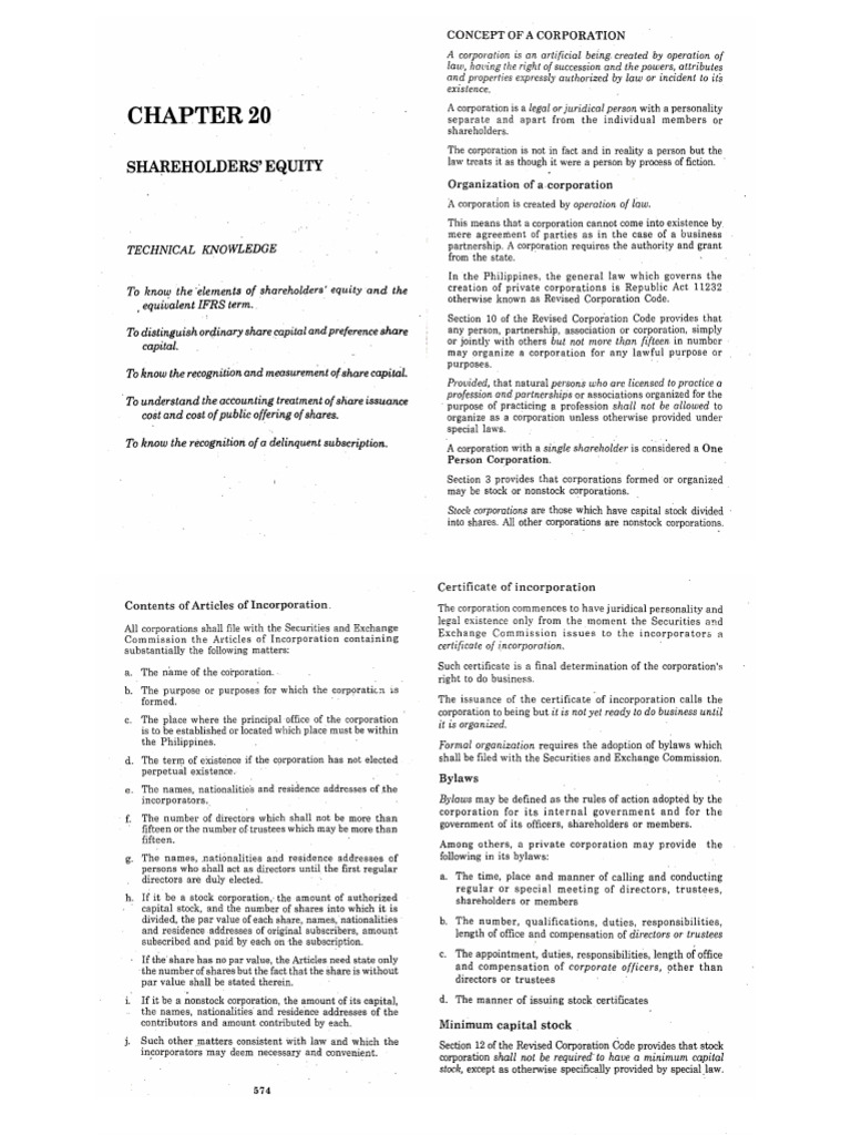 Open v2 - c20 Shareholders Equity 2 PDF | PDF