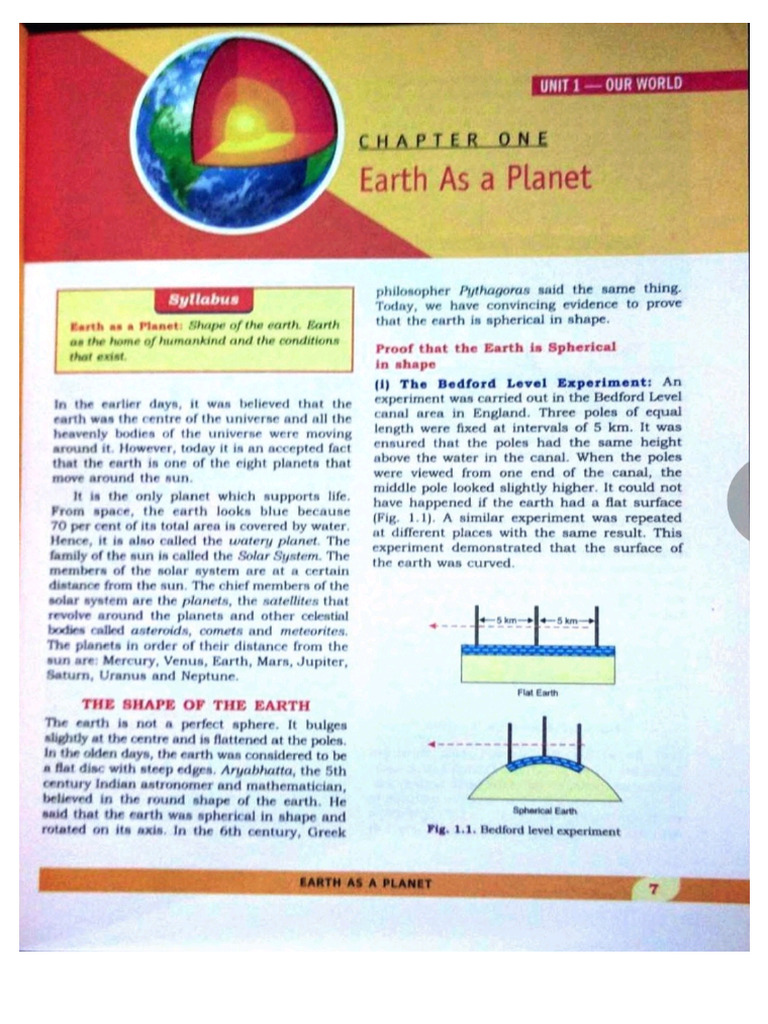 Ch-1 Earth As A Planet | PDF