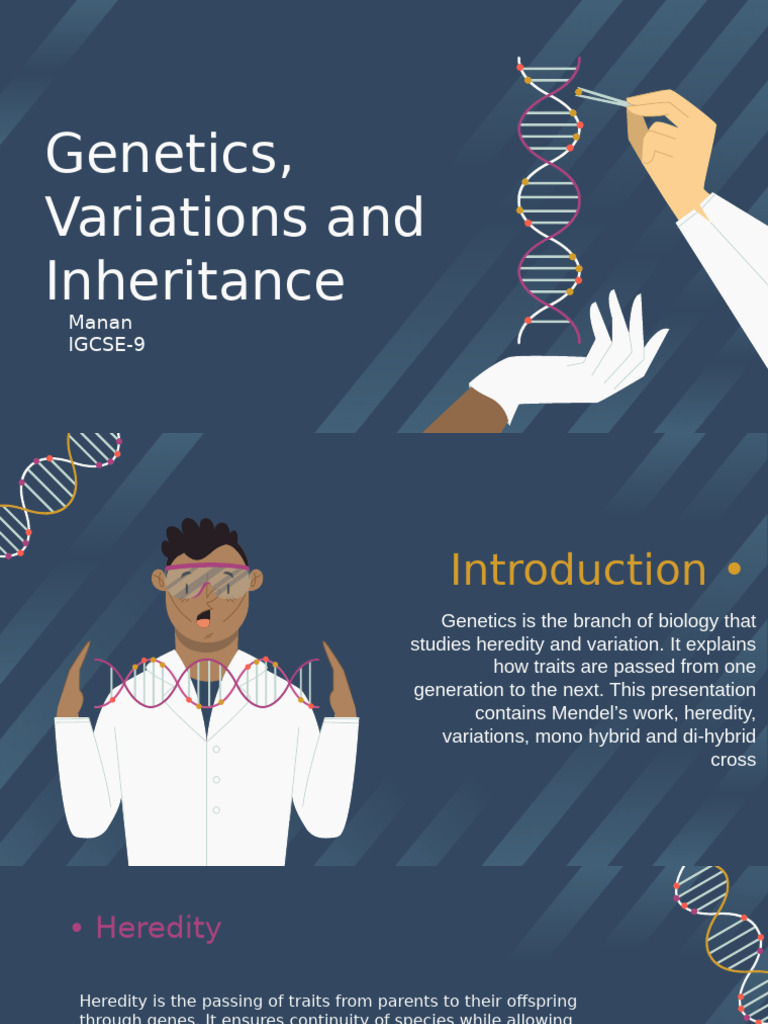 DNA - The Human Body Recipe by Slidesgo | PDF | Heredity | Genetics