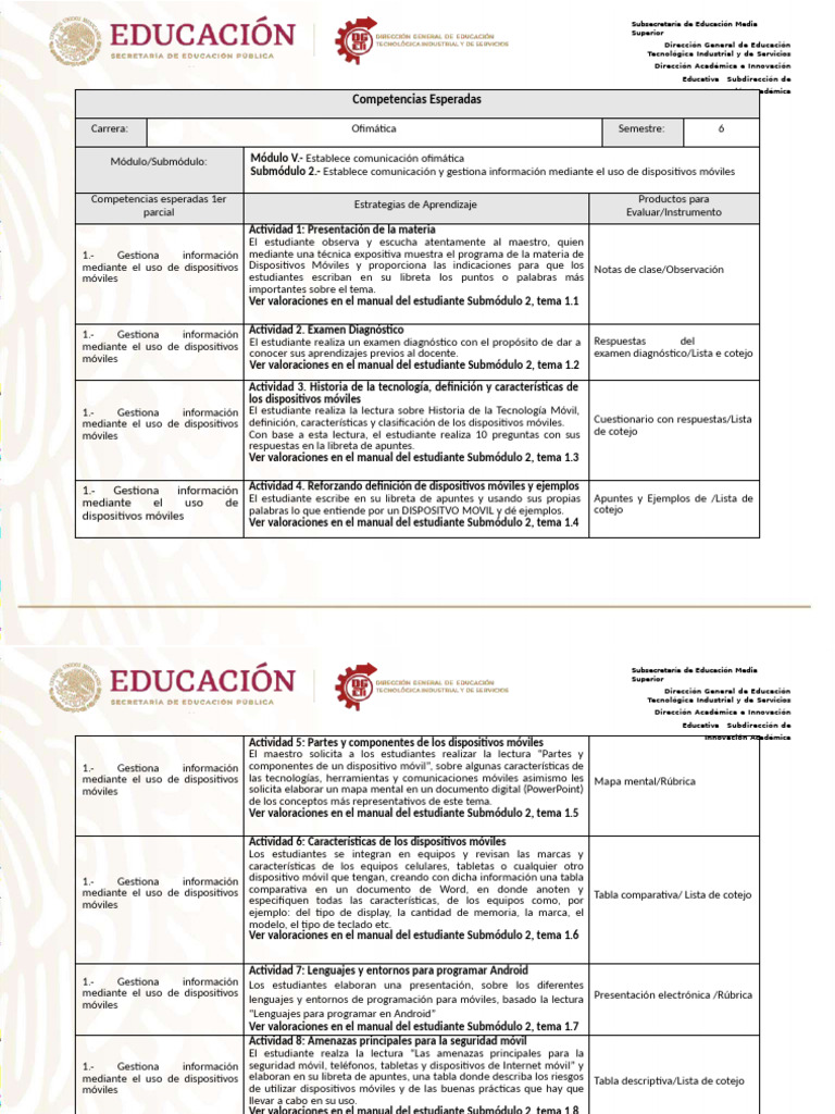 Ofimática CUADERNILLOS 6to Dispositivos | PDF | Aplicación movil | Software de la aplicacion