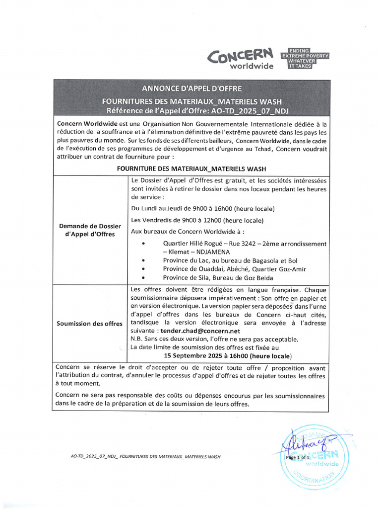 3 Call For Tender | PDF