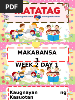DLP Summative-Test Makabansa3 Q2-W2-Day5 | PDF