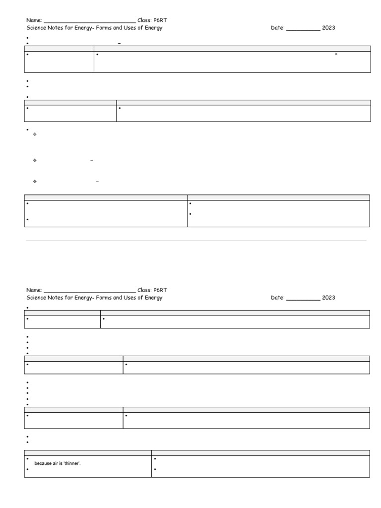 Energy Forms and Their Uses Explained | PDF | Potential Energy ...