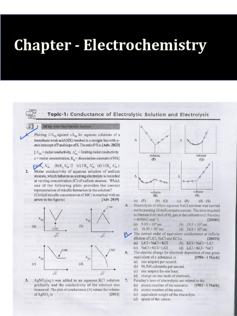 Jee Advanced Pyq | PDF