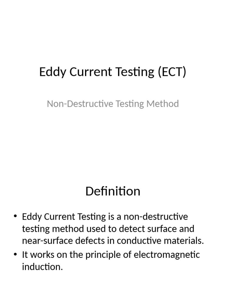 Eddy Current Testing | PDF