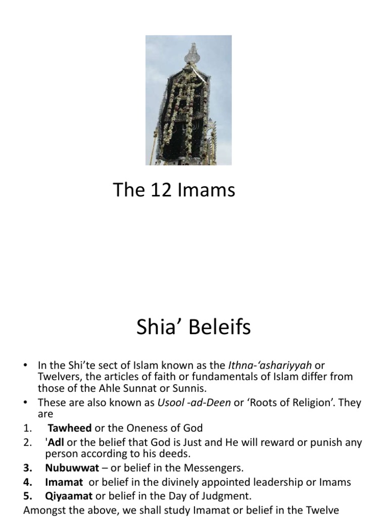 The 12 Imams Revision Chart | Shia Islam | Ali | Free 30-day Trial | Scribd