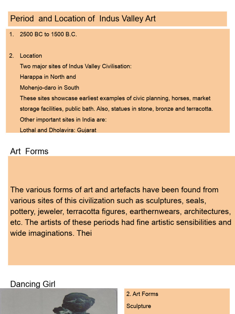 Art of Indus Valley PPT-1 | PDF