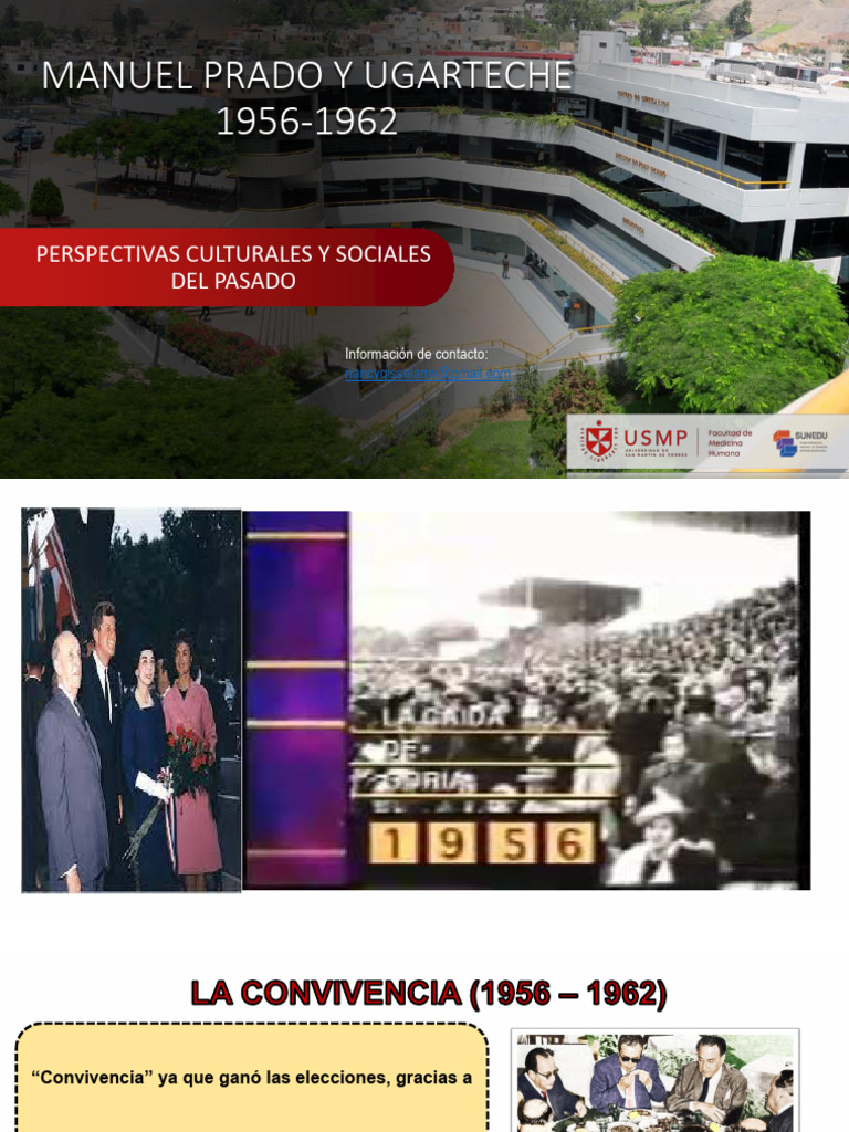 Diapositivas de Manuel Prado y Ugarteche | PDF | Perú | Gobierno