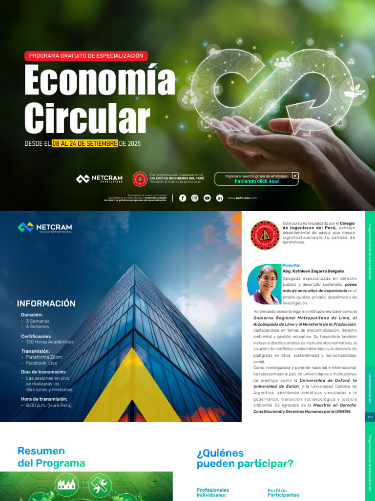 Economía Circular - Brochure | PDF | Sustentabilidad | Economias