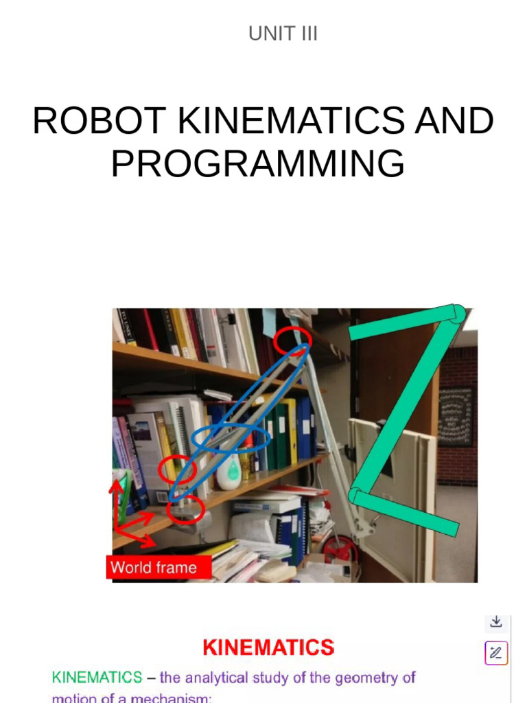 Unit 3 - Robot Kinematics and Programmingrobot Kinematics and ...