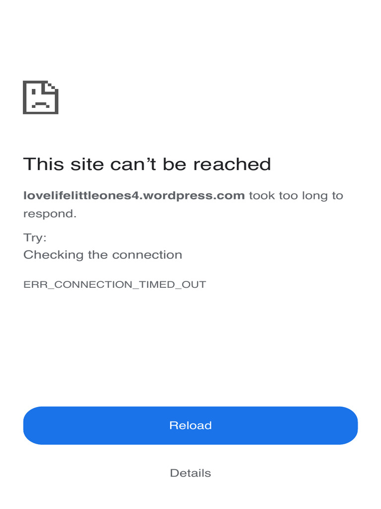 This Site Can't Be Reached: Took Too Long To Respond. Try | PDF