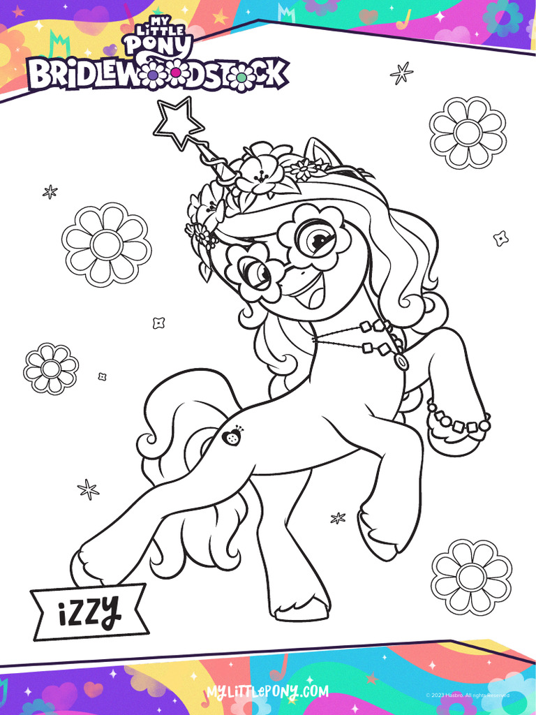 My Little Pony Make Your Mark - Coloring Page - Bridlewoodstock - Izzy ...