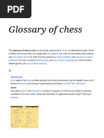 Glossary of Chess Terms | PDF | Chess | Abstract Strategy Games