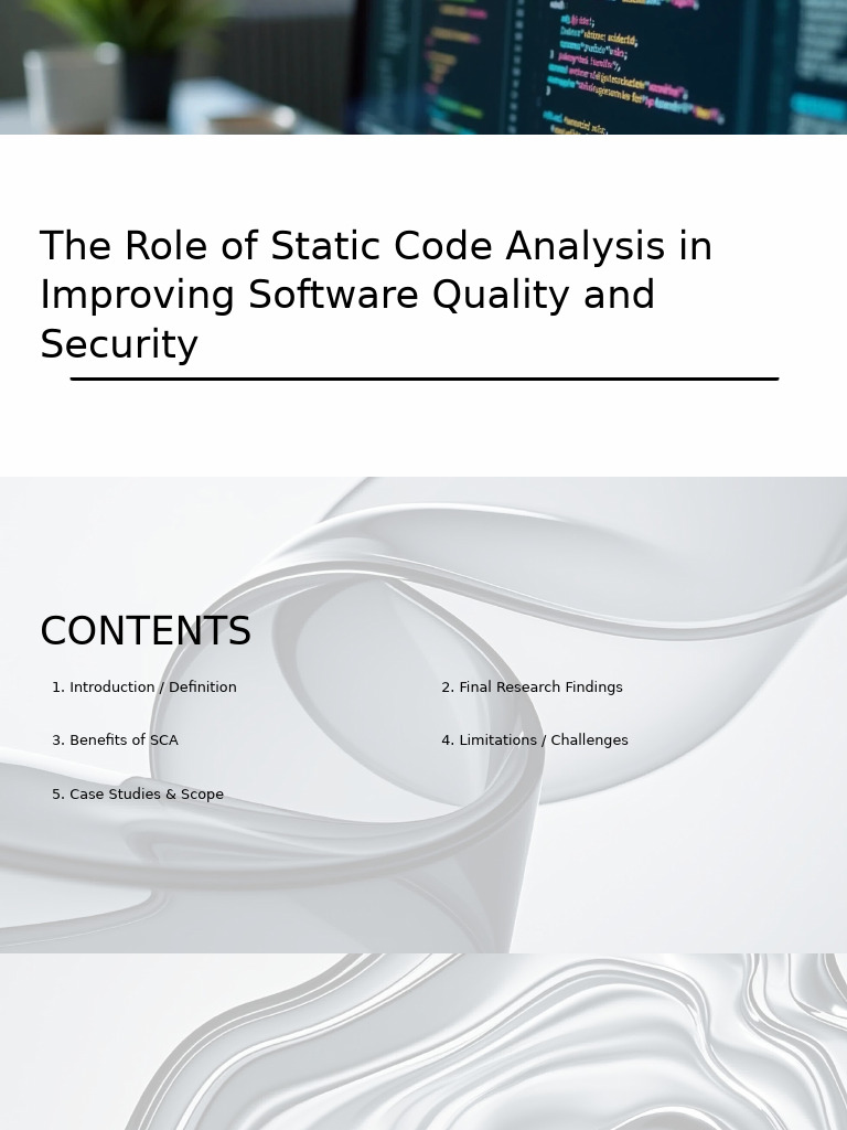 The Role of Static Code Analy... | PDF