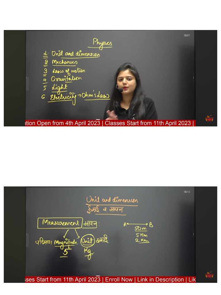 Class01 Unit and Motion | PDF