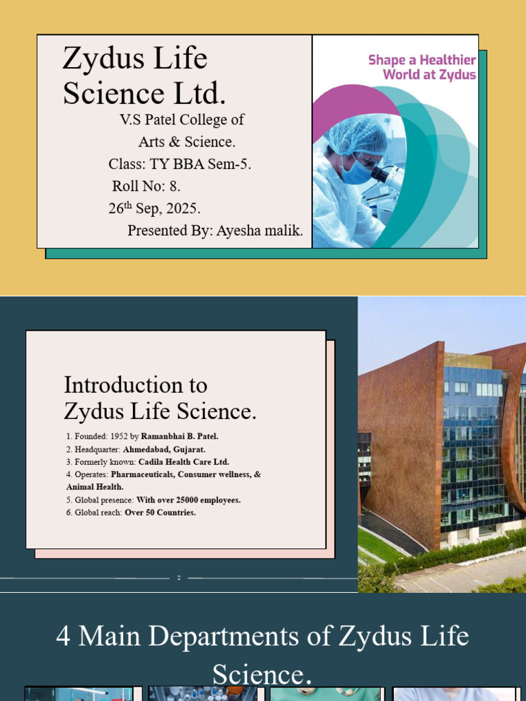 Overview of Zydus Life Science | PDF | Veterinary Medicine | Medical ...