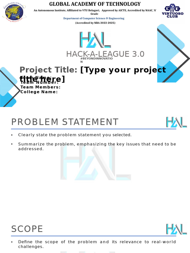 679bab126bd47 HAL Ideation PPT Template 1 | PDF