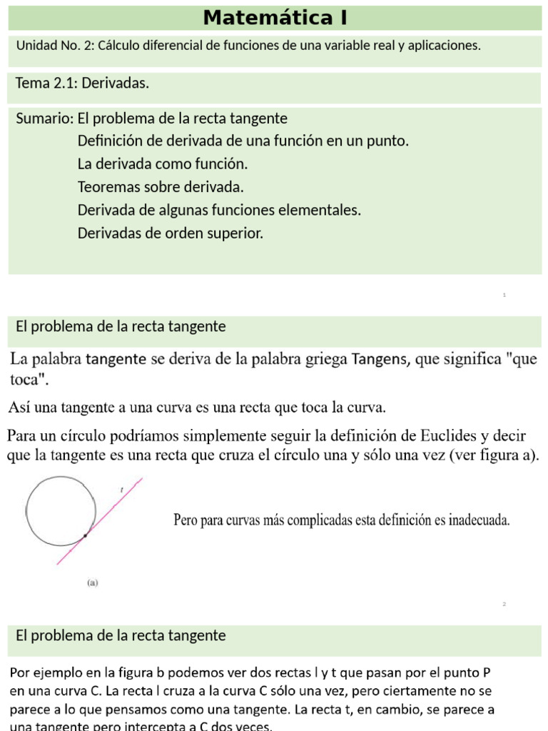 C - 6. Derivadas - Definición y Reglas | PDF | Derivado | Ecuaciones