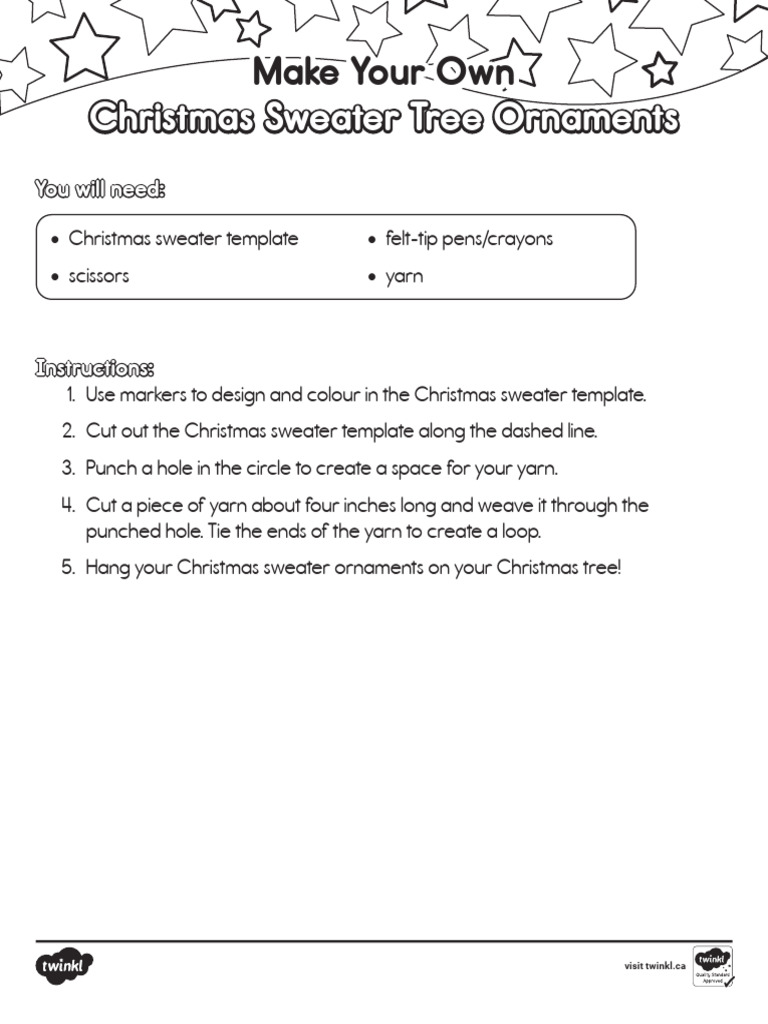 Design Christmas Sweater Template | PDF