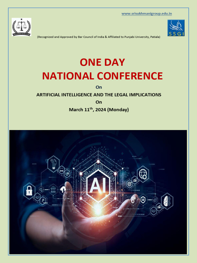 AI and Legal Implications Conference 2024 | PDF | Artificial ...